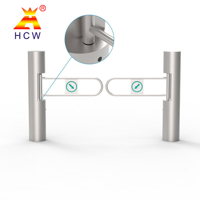 Entrance / Exit Swing Turnstile Gate Fully Automatic Bridge Type Two Way