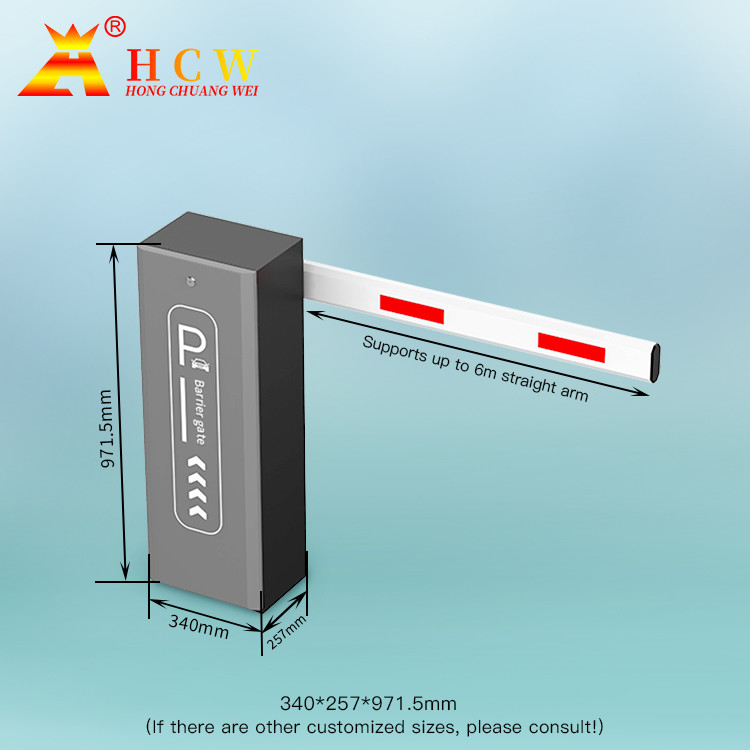 HCW Barrier gate 3-6m Drop Arm Automatic Lane Barrier for Parking Lots