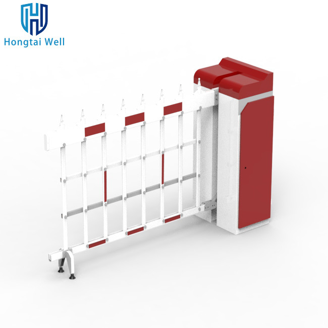 Electronic RFID Car Parking Barrier Gate Road Crash Barrier With LPR System
