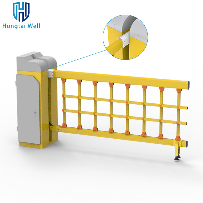 LED Boom Parking Lot Swing Gates Heavy Duty Wireless Remote Control