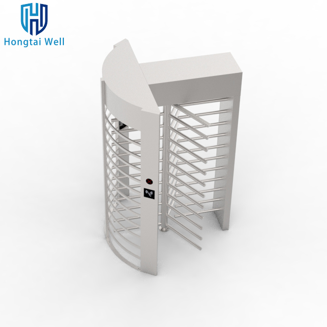 Manual Metal Revolving Gate Turnstile SS304 Full Height Door Gate