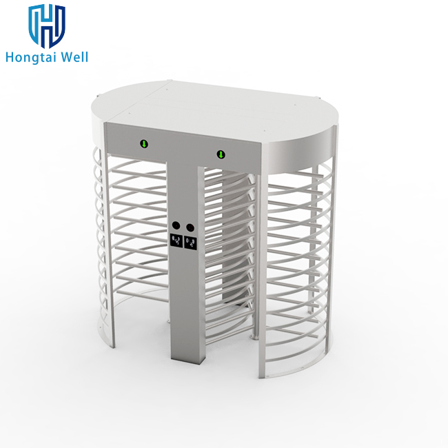 Double Magnetic Full Height Turnstile Gate Biometric Face Recognition RS485